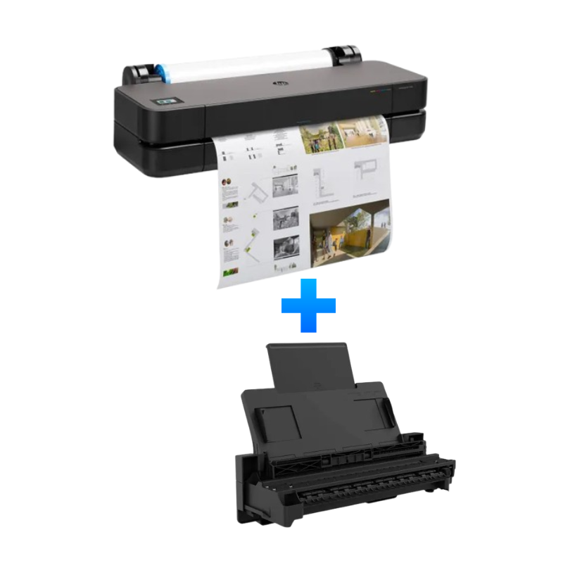 Plotter Hp Designjet T230 24" A1 Eco + Alimentador de Folhas 5Hb07D ...