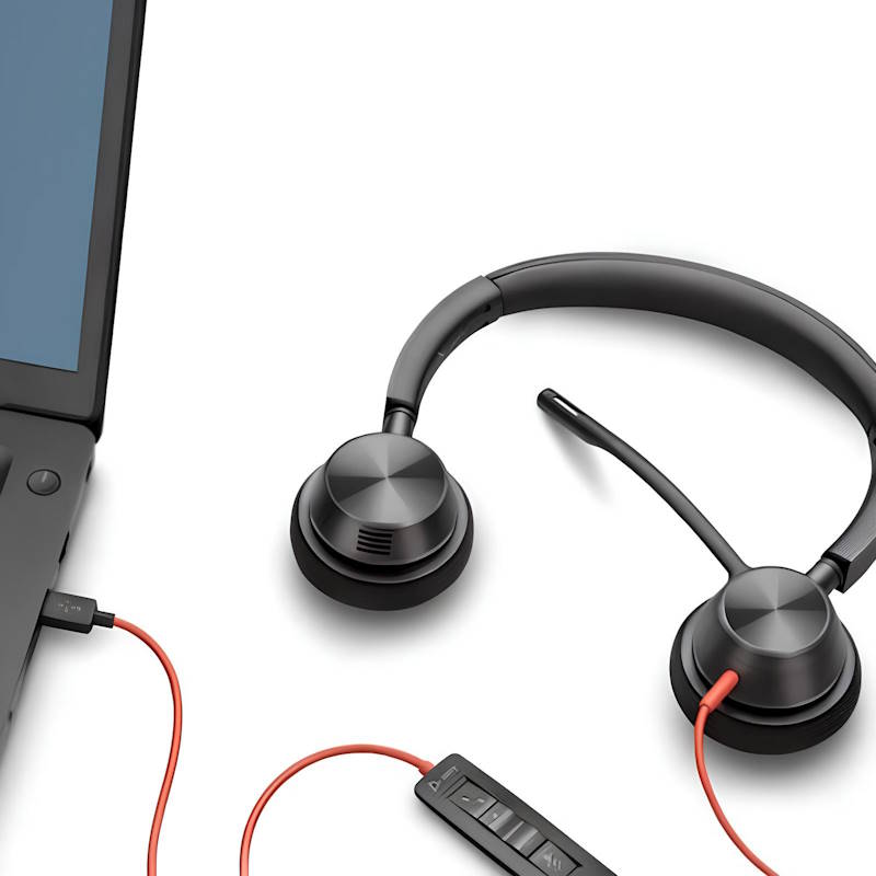 Headset Poly Blackwire 3320 Usb-C Teams | Prelogica